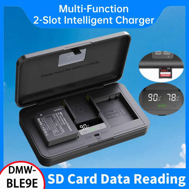 DMW-BLG10 BLE9E battery charger for Panasonic GF5 GF3 GF6 GX7 DC-GX9 ...