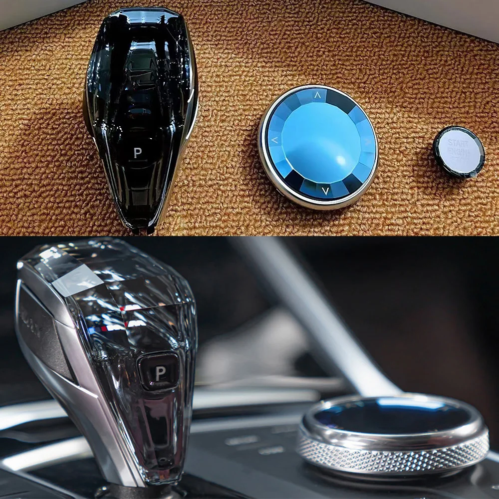 Suitable for the whole series of BMW crystal gear shift head LED hand ...