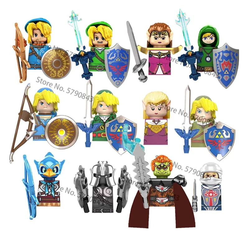 The-Legend-of-Zelda-Cartoon-Building-Blocks-Bricks-Game-Linked-Princess ...