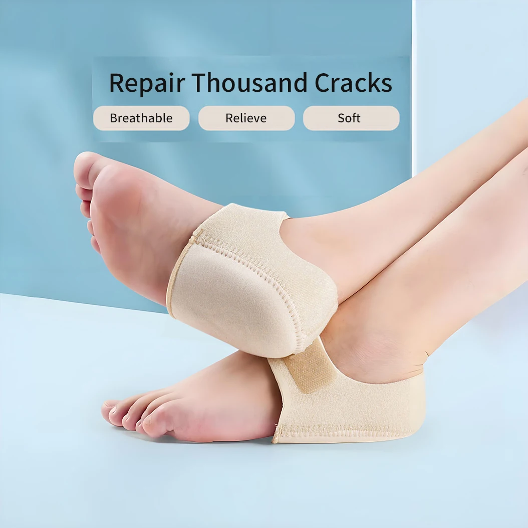 1-Pair-Silicone-Heel-Pads-Shock-Absorption-Relieving-Leg-Pressure ...