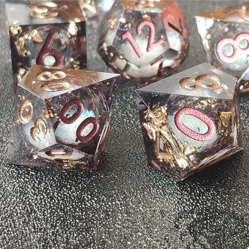 Mini-Planet-Midnight-Forest-Liquid-Core-Dice-Set-Polyhedral-DND-Dice ...