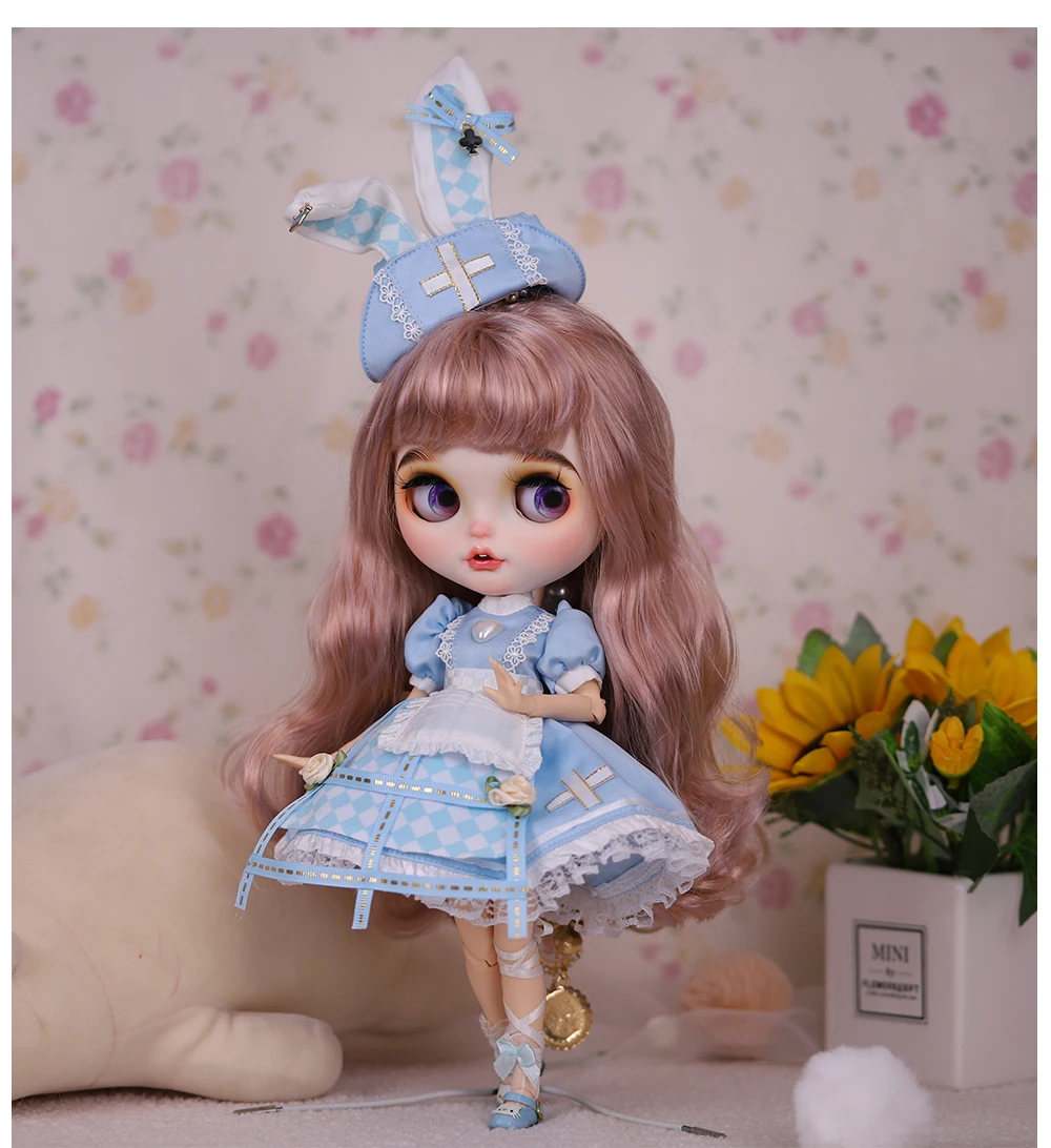 Hannah – Premium Custom Neo Blythe Doll with Multi-Color Hair, White ...