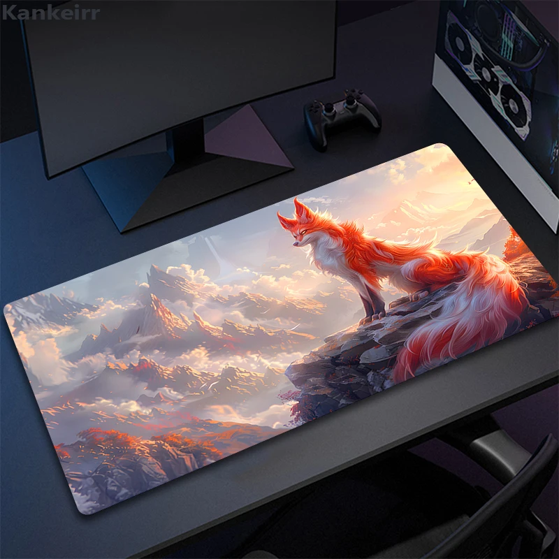 Fox-Large-Gaming-Mousepad-XXL-Game-Non-Slip-Mouse-Pad-90x40cm-Office ...