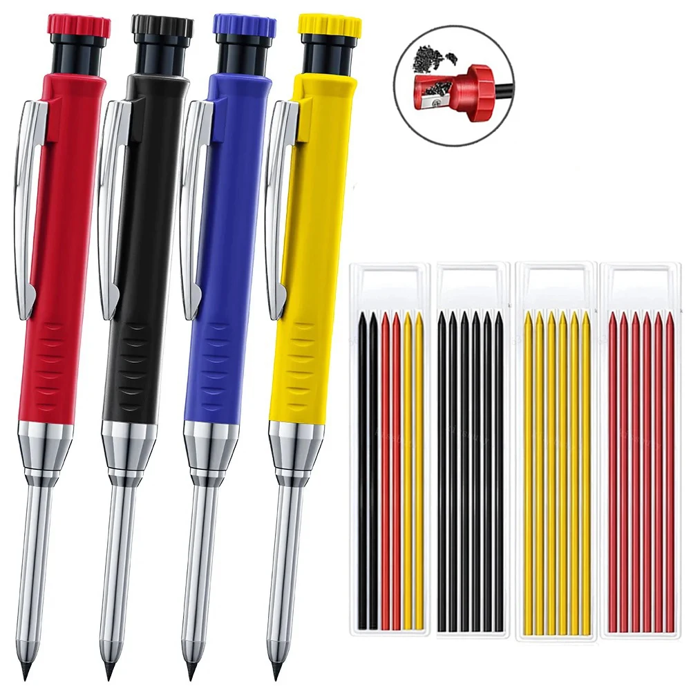 2-8MM-Solid-Carpenter-Pen-cilcombination-Built-in-Sharpener-for ...