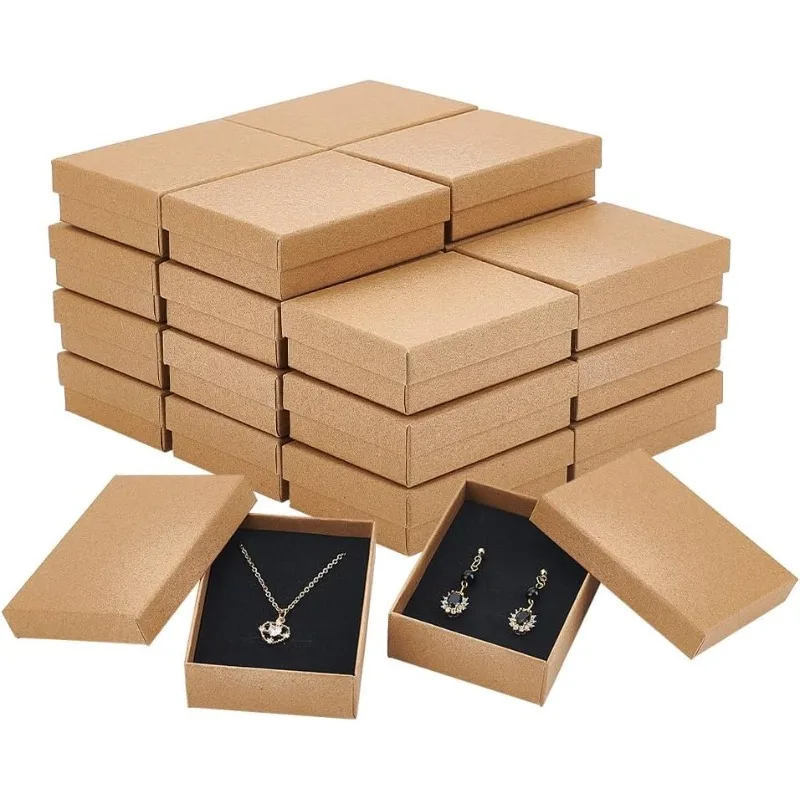 24-paquetes-de-cajas-para-anillos-y-collares-cajas-de-joyer-a-de-cart-n ...