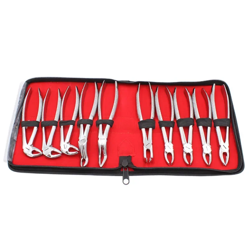 10pcs/set Adult Tooth Extracting Forceps Pliers for Adults with ...