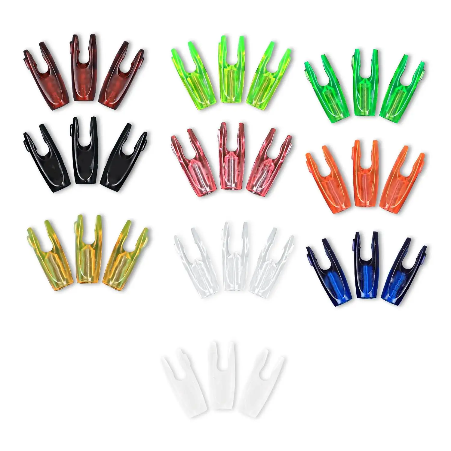 Plastic Nocks or Aluminum Nock Pin Needles, DIY Archery Accessory, ID4 ...