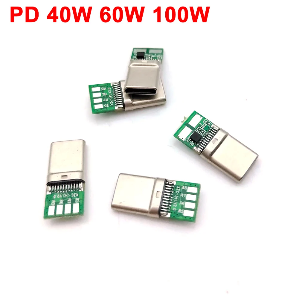 6Pin-USB-3-1-Type-C-Male-DIY-Solder-Plug-Connector-Socket-Attached-PC ...