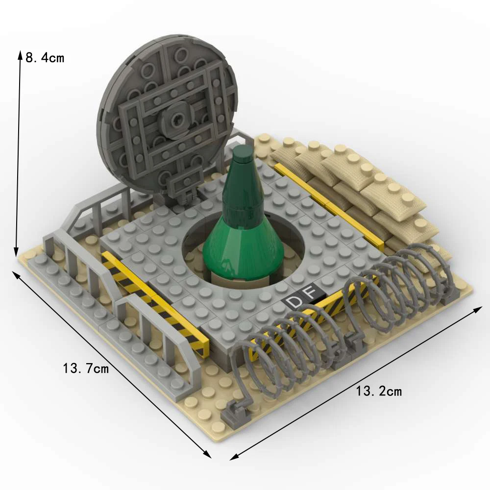 MOC Model Military Series Modern Warfare Missile Base Silo Scene ...