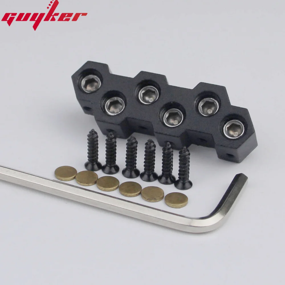 Guyker 6 String Headless Guitar Bridge String Lock Black - AliExpress 18