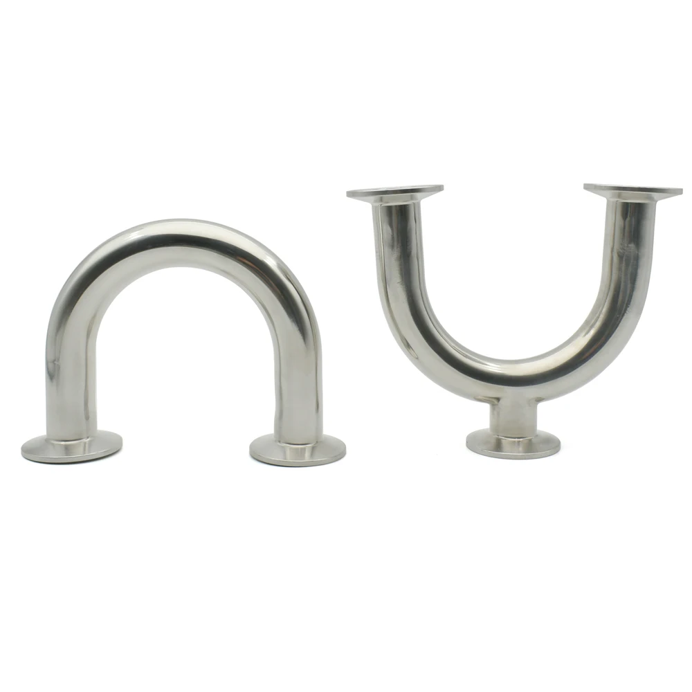 19/25/32/38/45/51mm Sanitary Grade U-bend, U-3-way Bend, 304 Stainless ...
