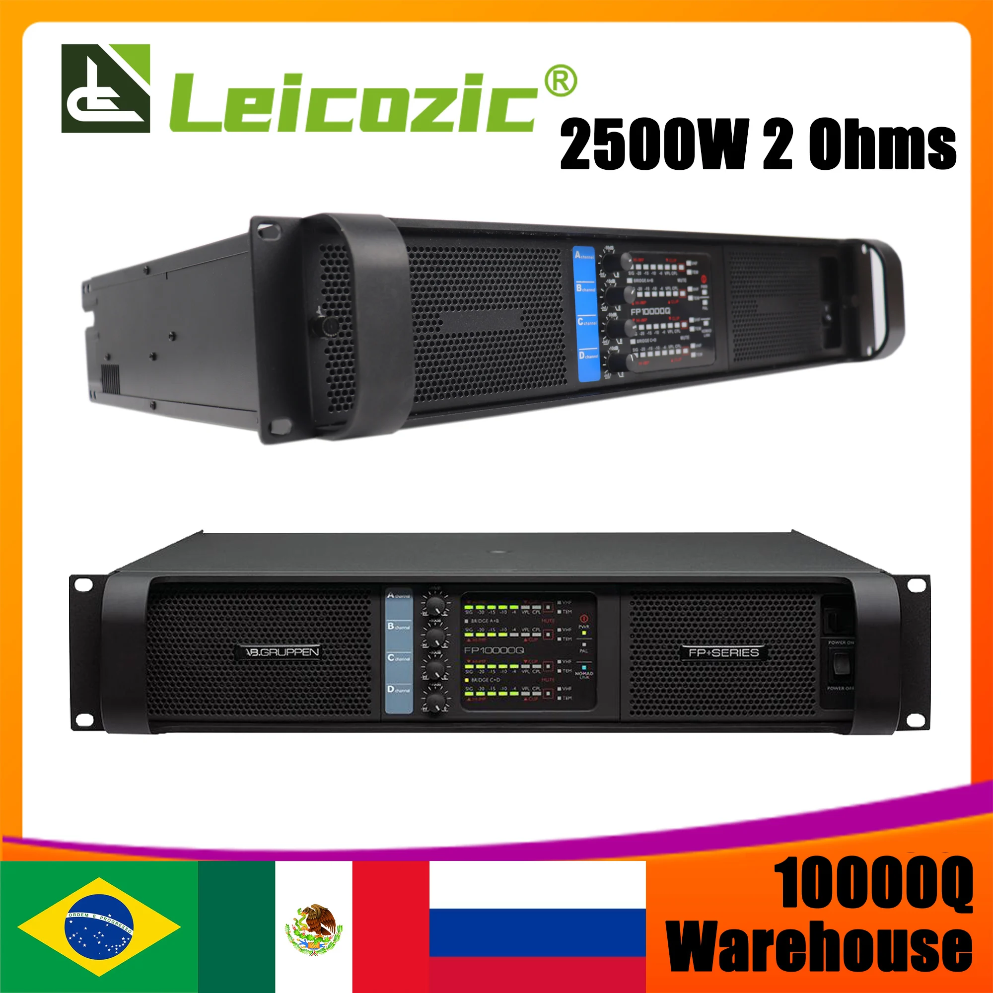Leozic-2500W-10000q-amplificatore-di-potenza-a-4-canali-classe-TD-Line-Array-Amplificador ...