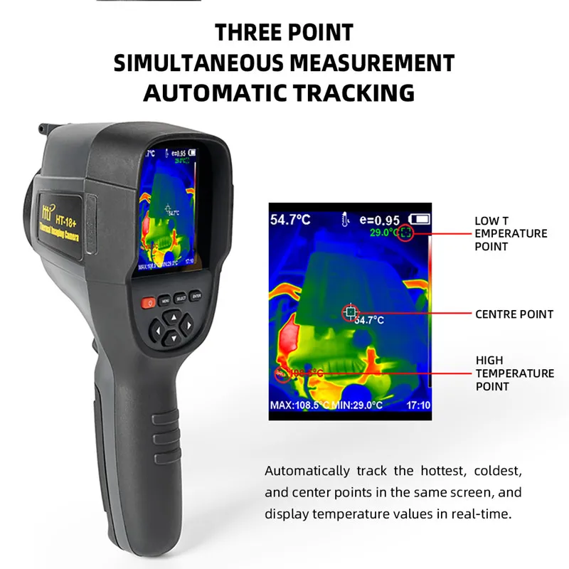 Handheld Thermal Imager HT-18+Thermal Imaging Camera 256*192 High ...