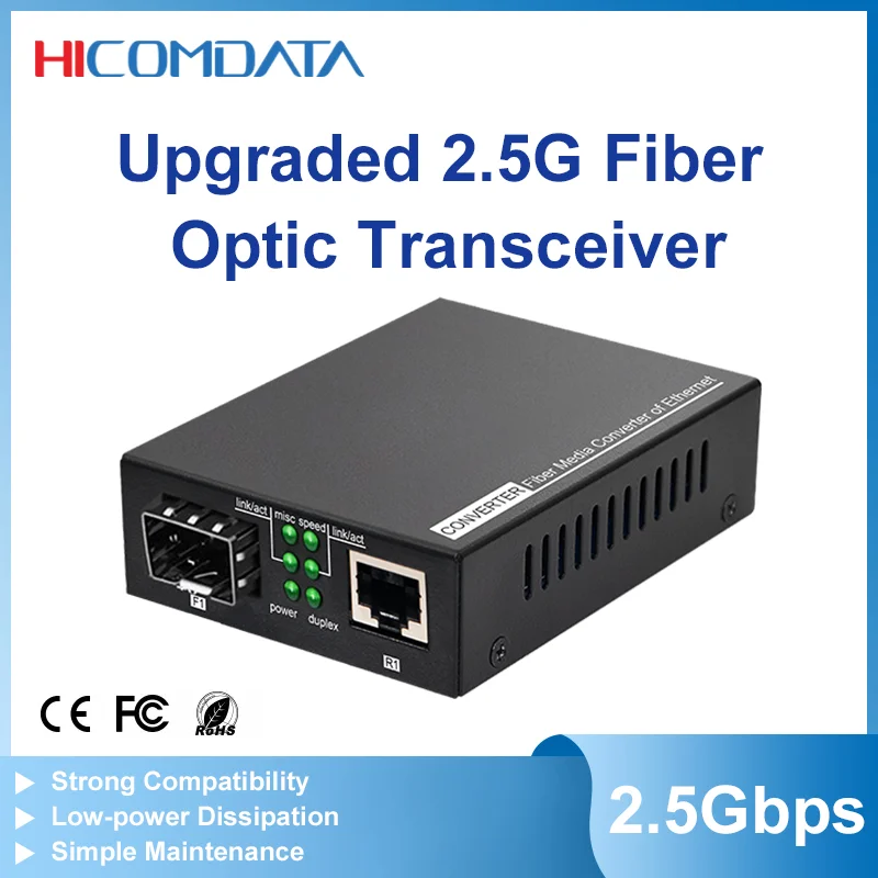 HICOMDATA-Optical-Fiber-Converter-Media-2-5g-Optic-Sfp-Transceiver ...