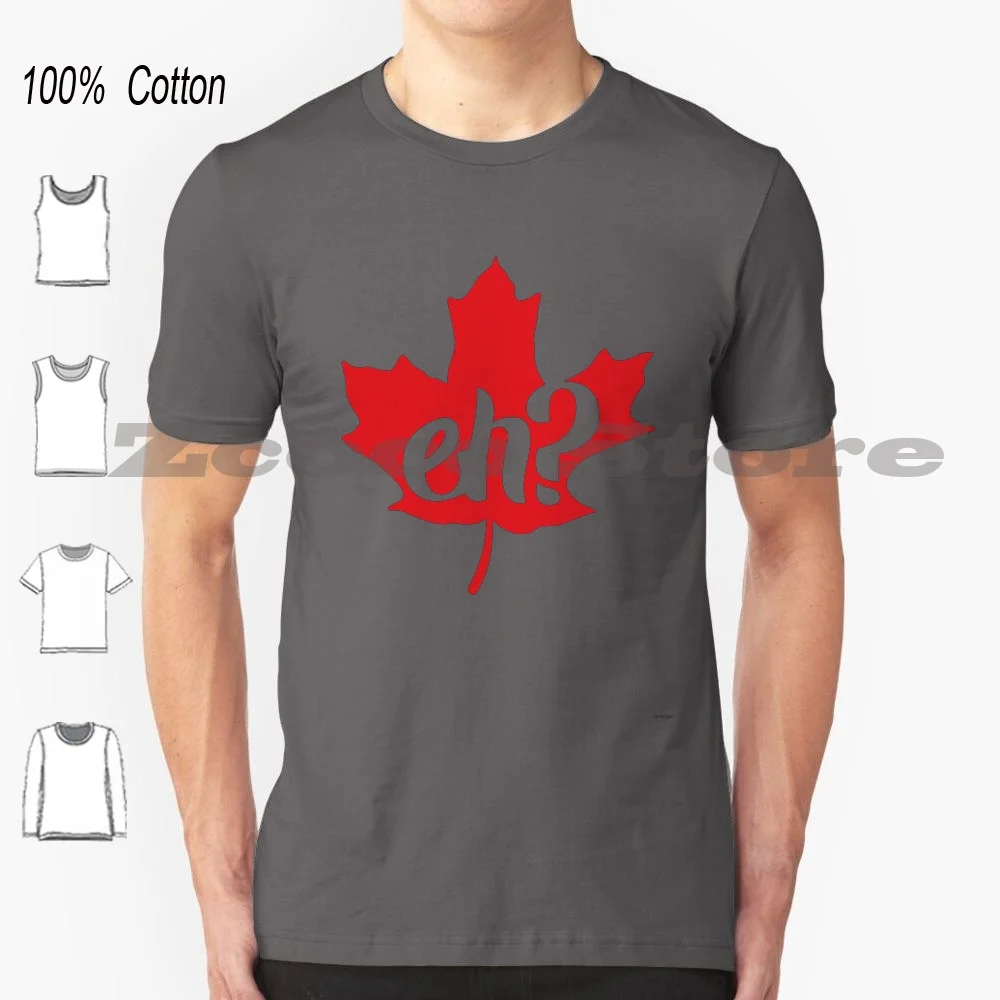 Canada-Eh-T-Shirt-100-Cotton-Comfortable-High-Quality-Canada-Red-Eh-Ay ...