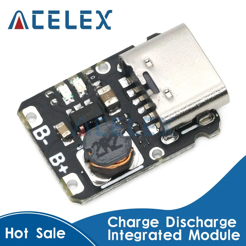 미니 리튬 배터리 충전 모듈, 18650 타입 C 보호, 5V 출력 부스트| | - AliExpress