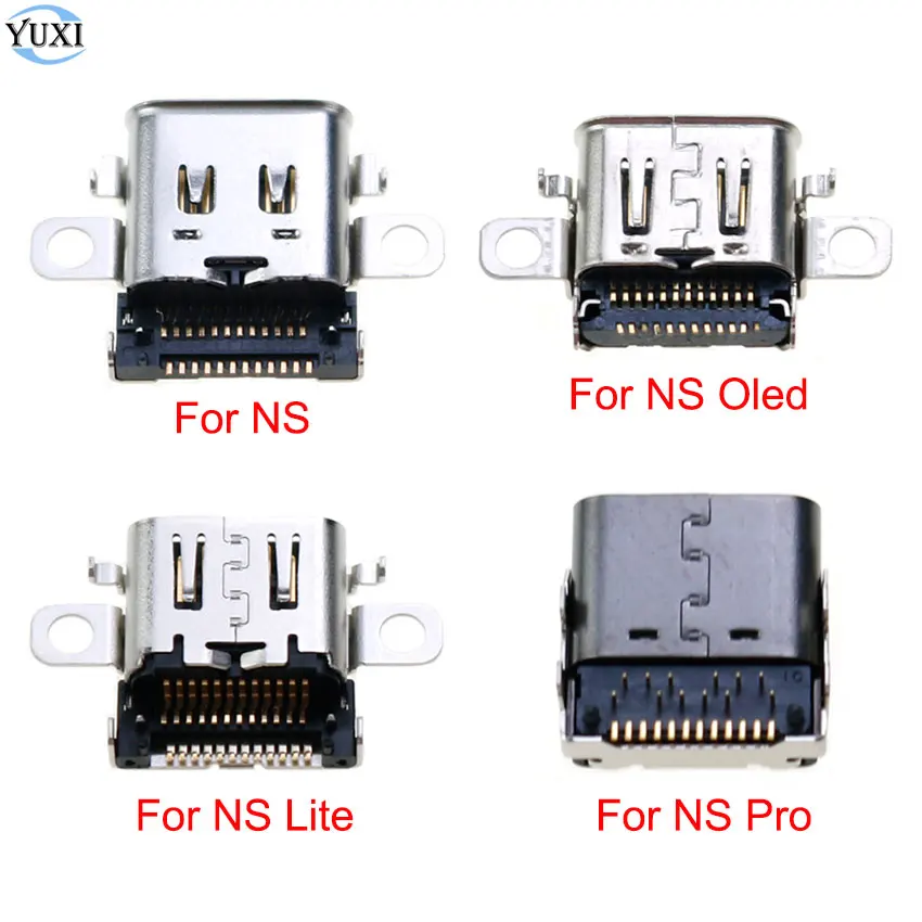YuXi Original New Charging Port Socket Replacement Type-C USB Connector for Switch Lite / Oled ...