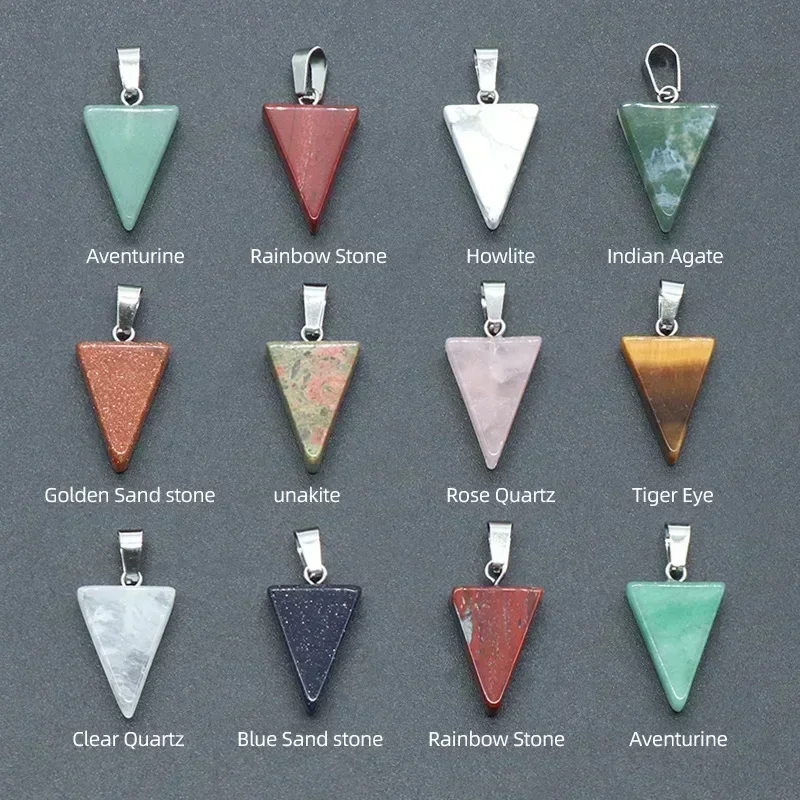 1pc-Triangle-Shape-Crystals-20x15mm-Natural-Stones-Charm-Gemstones-for ...