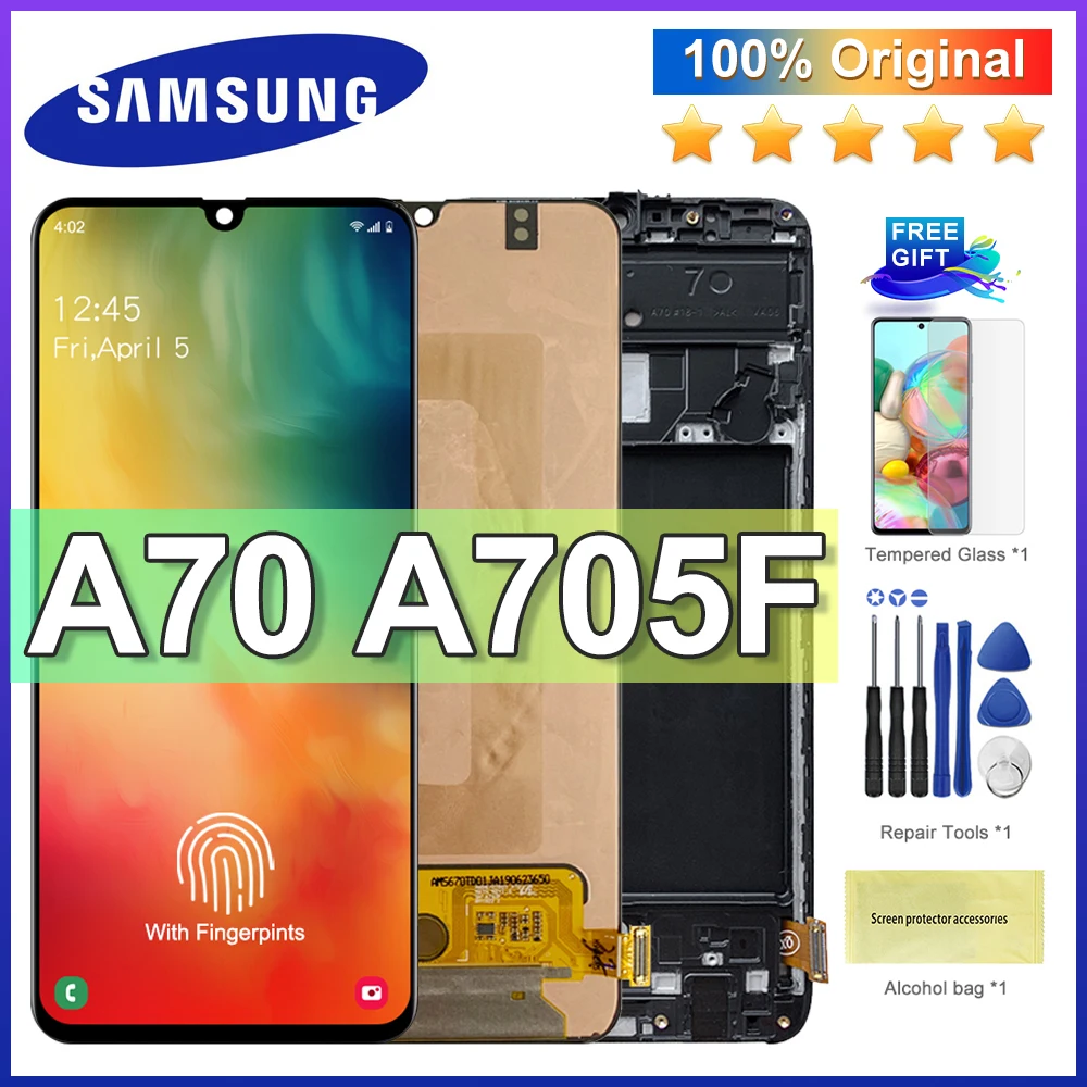 ORIGINAL 6.7'' LCD Display for SAMSUNG GALAXY A70 A705 A705F A705FD SM ...