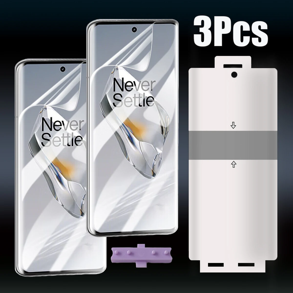 3Pcs-Front-Hydrogel-Protective-Film-For-Oneplus-12-11-12R-11R-TPU-Full ...