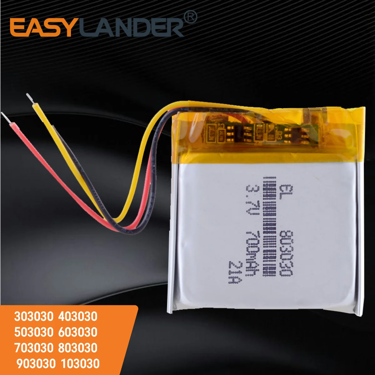 503030 3.7V 500mAh 303030 403030 603030 703030 803030 903030 103030 ...