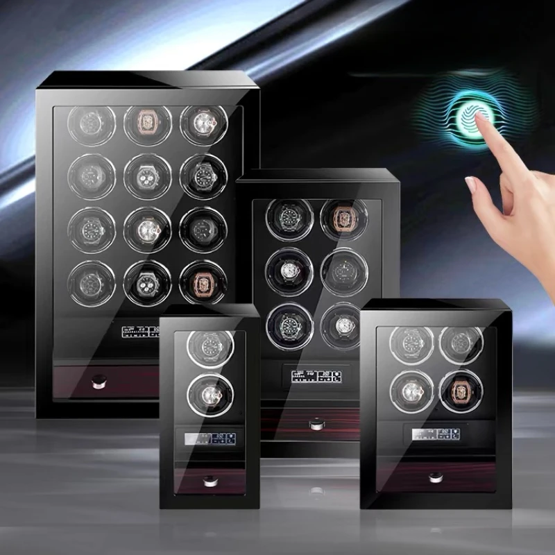 Luxury-Automatic-Watches-Safe-Box-with-Fingerprint-unlock-Remote ...