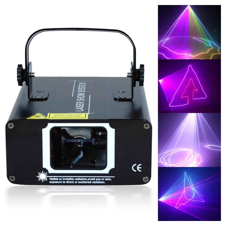 Dj Laser 500mw RGB Beam Scanning Line Projector Disco Lights Party For ...