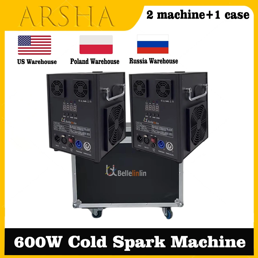 Geen Belasting 2Pcs 600W Koude Vonk Machine Met Fly Case Dmx ...