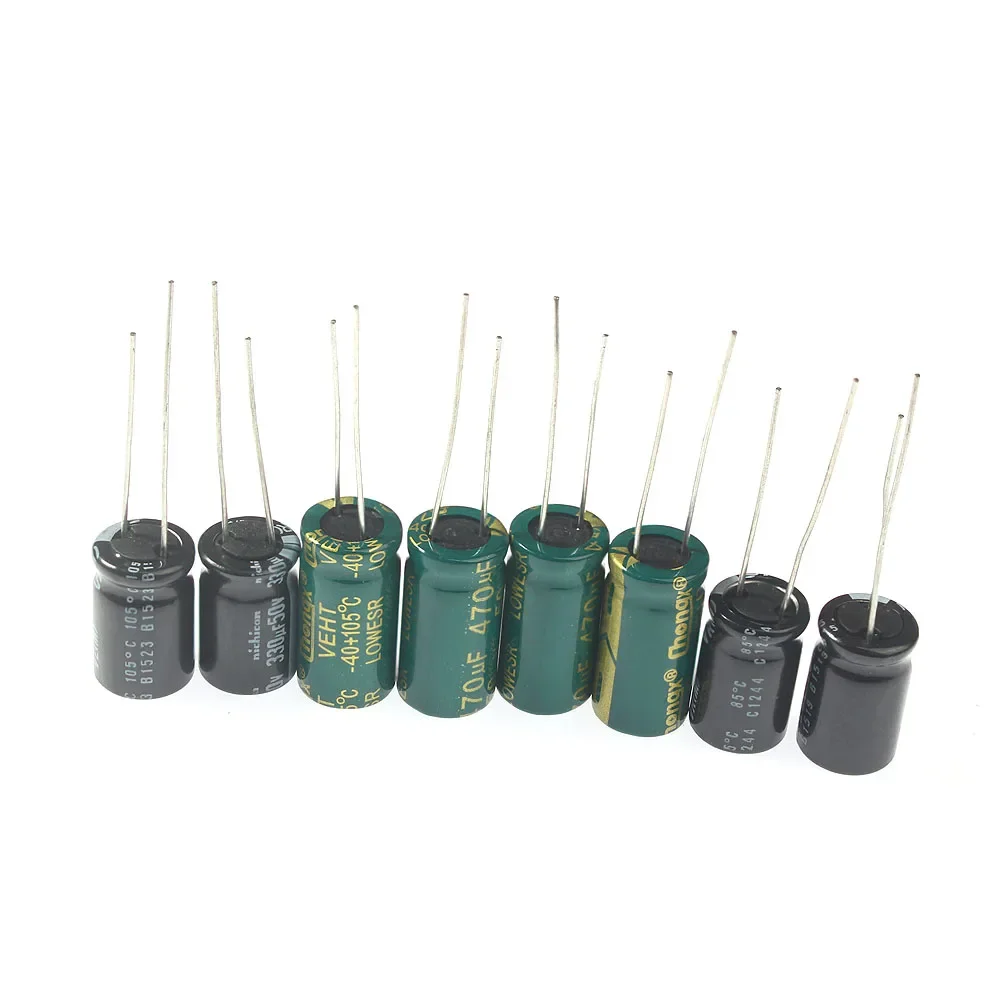 Electrolytic-Capacitor-Kit-120PCS-125PCS-25-Values-13-Values-1uF-2200uF ...