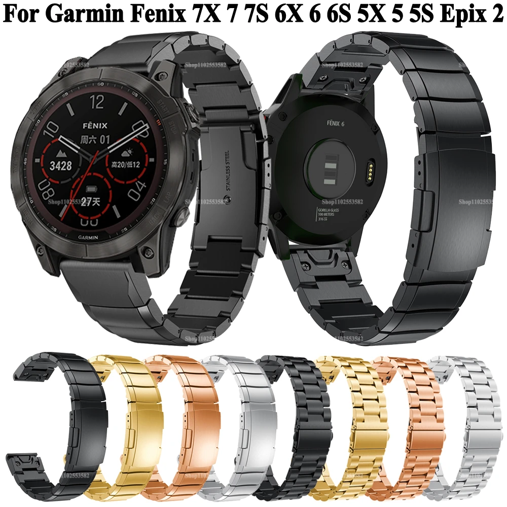 Stainless Steel Watch Bands | Garmin Tactix Delta Strap | Garmin ...