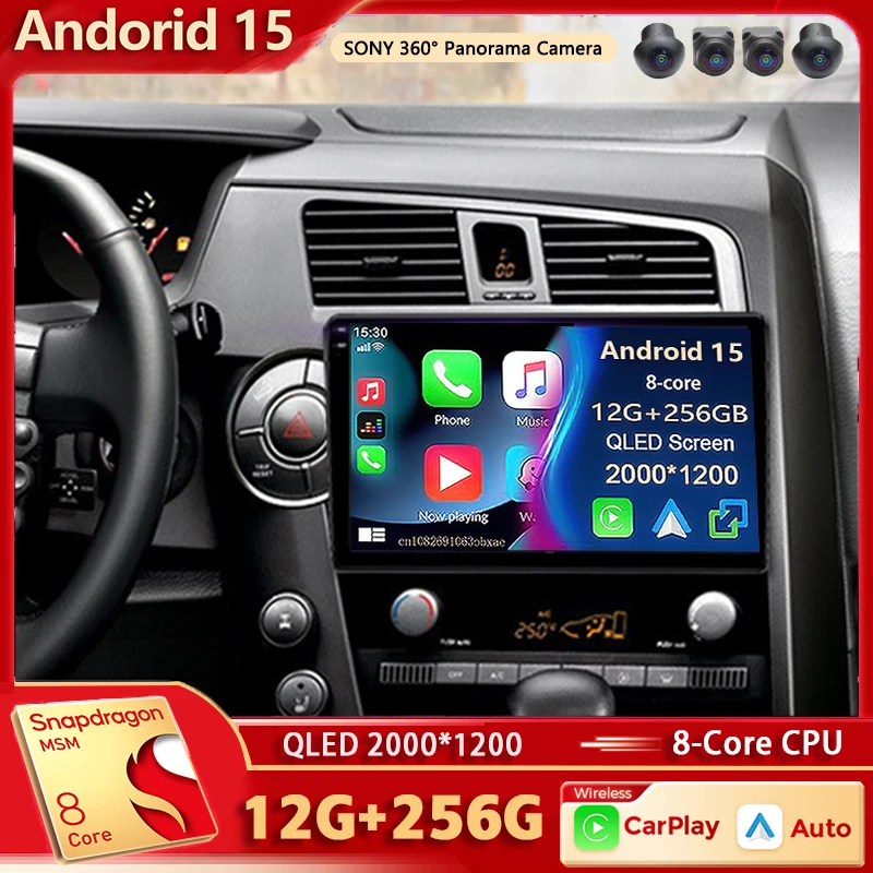 Android 15 For SsangYong Kyron Actyon C100 2005- 2011 2K QLED Android ...