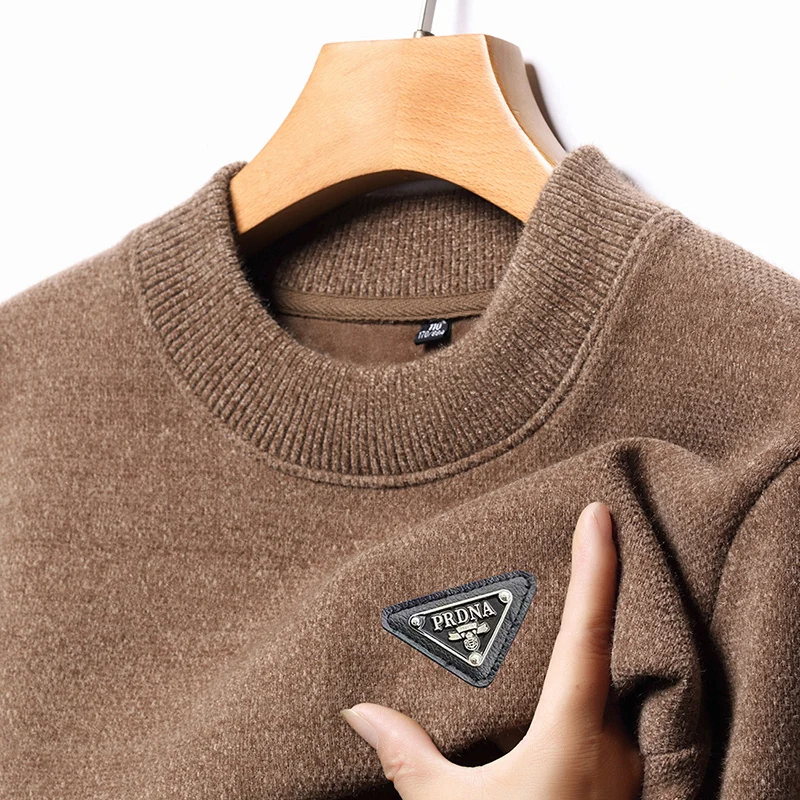 Su-ter-de-punto-de-marca-de-lujo-para-hombre-jersey-de-cuello-medio ...