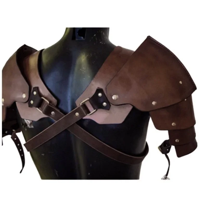 2024-New-Medieval-Samurai-Shoulder-Armor-Viking-Era-PU-Leather-Armor ...
