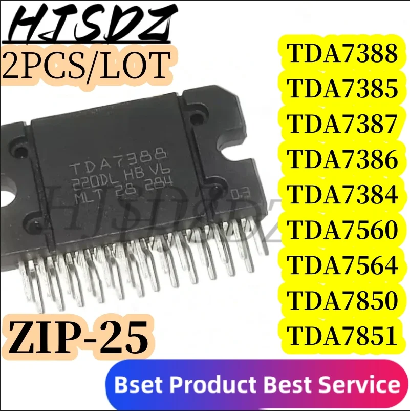 2PCS-TDA7388-TDA7388A-ZIP-TDA7385-TDA7385A-TDA7387EP-TDA7387-TDA7386 ...