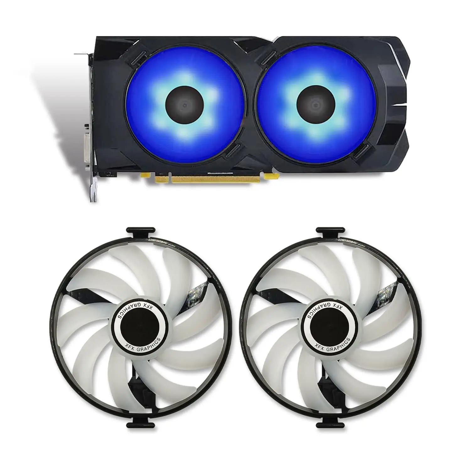 95mm-FDC10U12S9-C-Coolers-fans-cooling-for-video-card-XFX-AMD-Radeon-RX ...