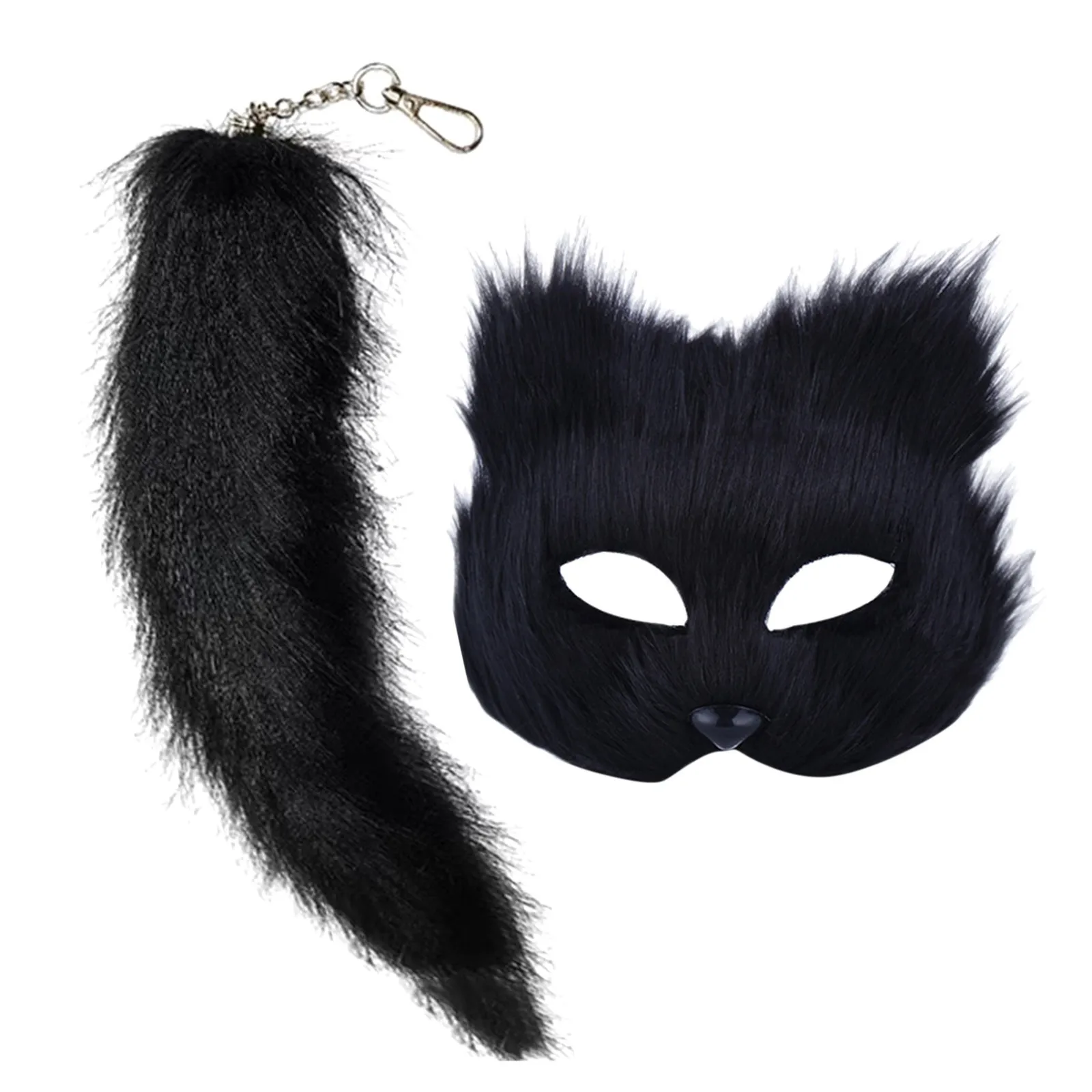 Halloween-Therian-Fox-Mask-Tail-Suit-Fuzzy-Cats-Foxes-Wolf-Adult-Plush ...