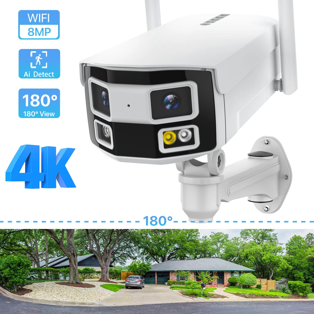 4K-8MP-Dual-Lens-WIFI-IP-Camera-180-View-Angle-Panoramic-4MP-Camera ...