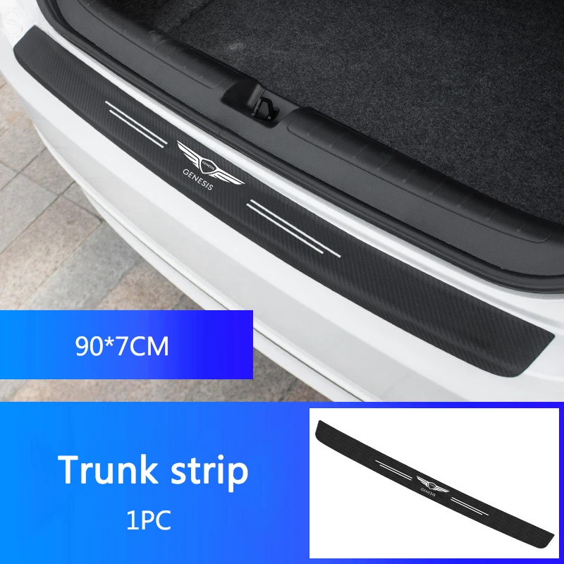 Car-Door-Sill-Carbon-Fiber-Threshold-Trunk-Bumper-Sticker-Protector ...