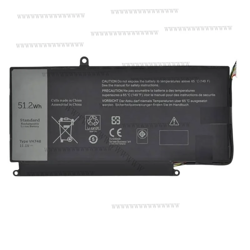 HD 11.1V 51.2Wh New Internal VH748 Laptop Battery for Dell Inspiron 14 ...