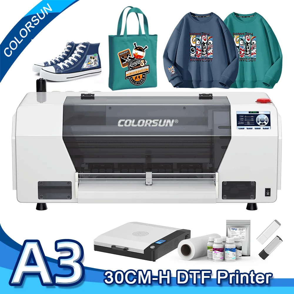 Impresora Colorsun A3 DTF para XP600 Impresora a3 DTF, Impresión de ropa DTF para camisetas ...