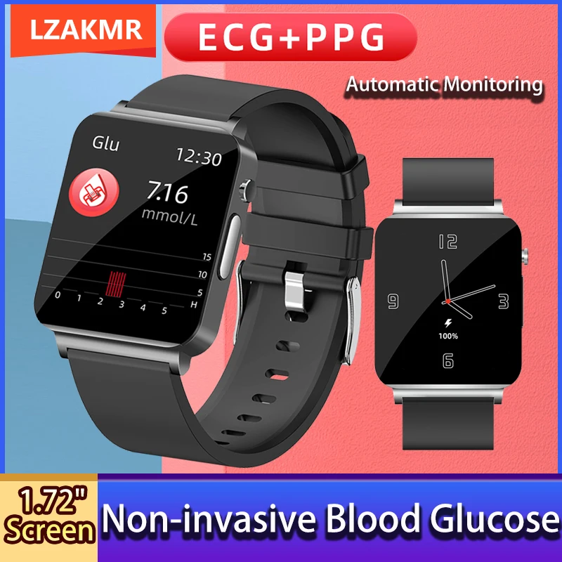 NEW-KS03-Smart-Watch-For-Men-Non-invasive-Blood-Glucose-Smartwatch-ECG ...