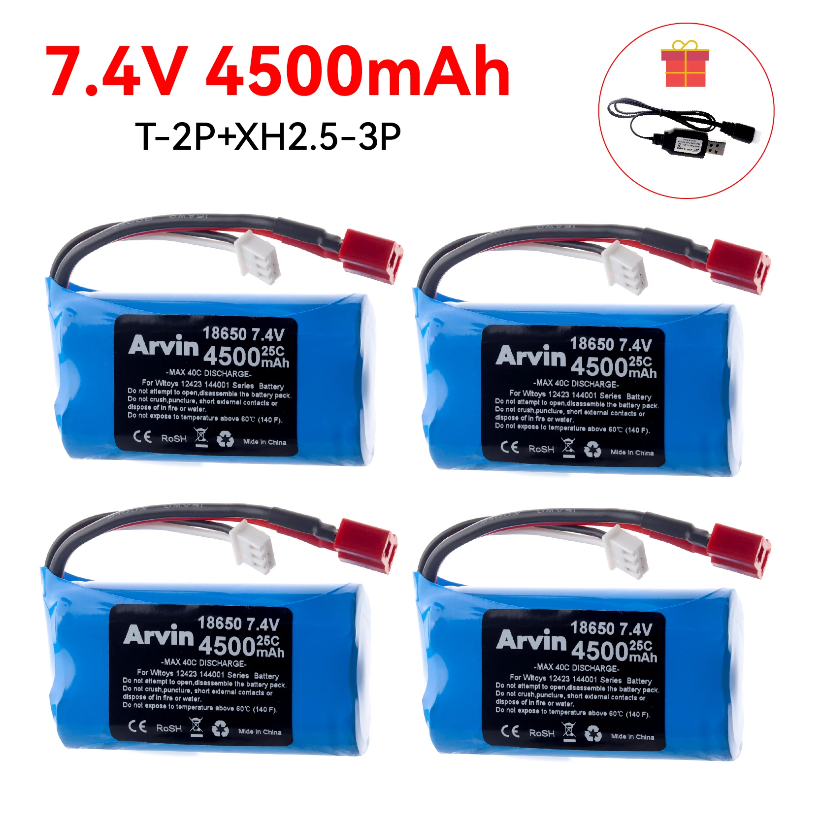 18650-7-4V-4500mAh-Lipo-Battery-with-T-Plug-USB-for-SCY-16102PRO-SCY ...