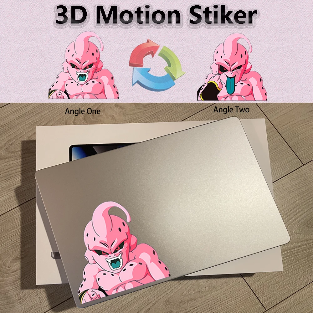 3D Anime Stickers Dragon Ball Z Majin Buu Self-adhesive Motion Decals ...