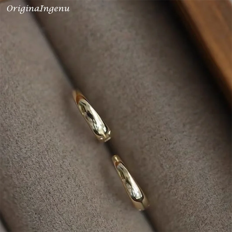 Solid 9K Gold Hoop Earrings Dainty Women Hoop Earrings Real Gold Hoop ...