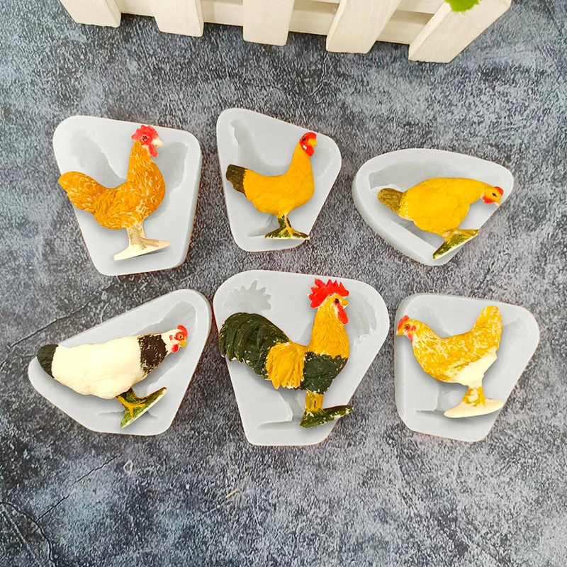 Silicone Molds Chocolate Roosters | Silicone Rooster Chicken Mold ...