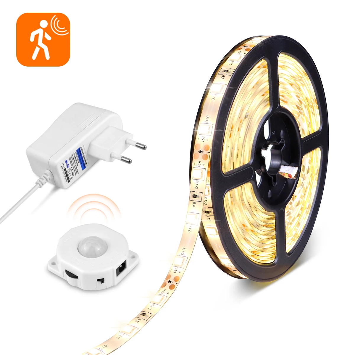 Motion-Sensor-Light-Wireless-PIR-LED-Strip-Auto-ON-OFF-Smart-Night-Lamp ...