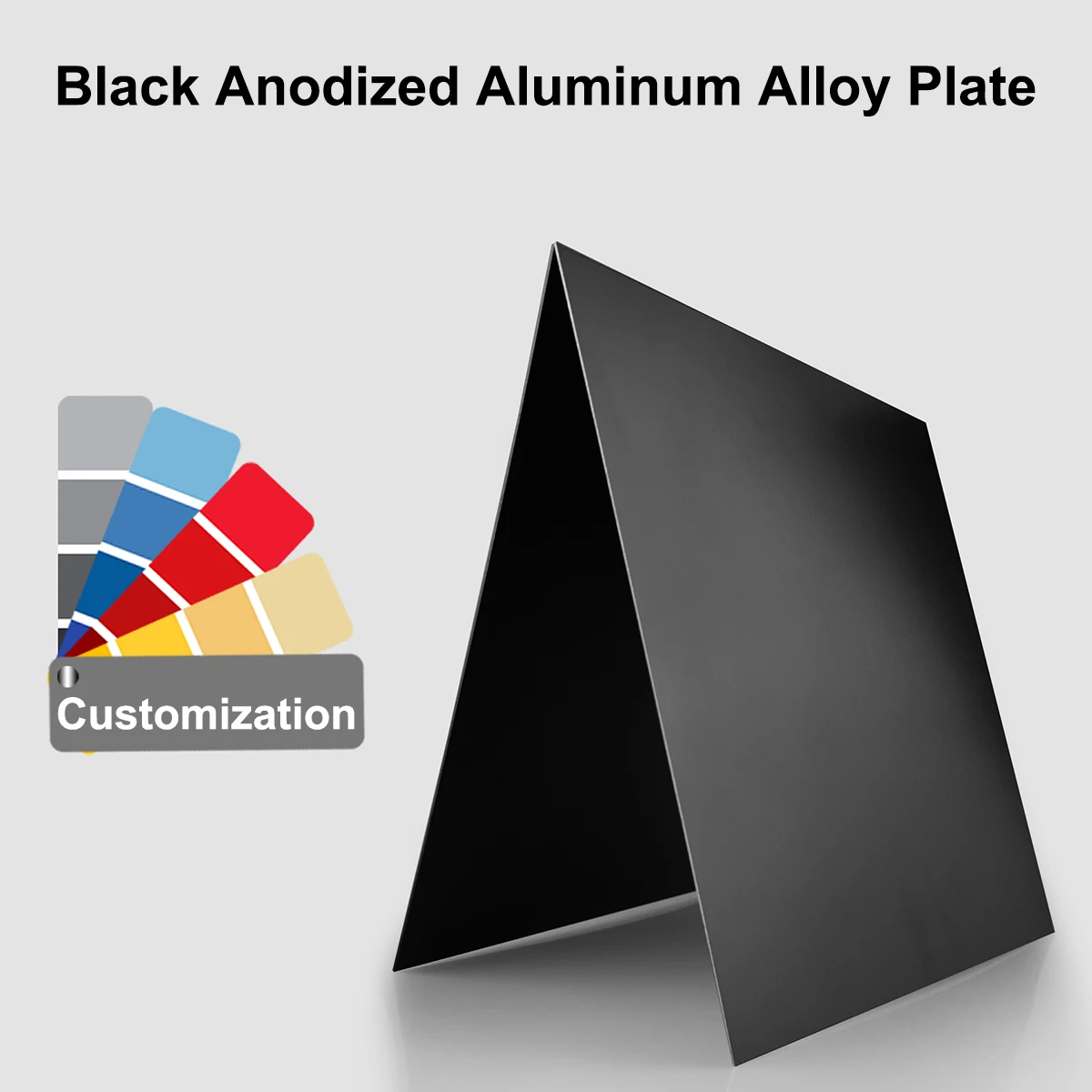 Placa de aleación de aluminio anodizado negro, PLACA PLANA de aluminio ...