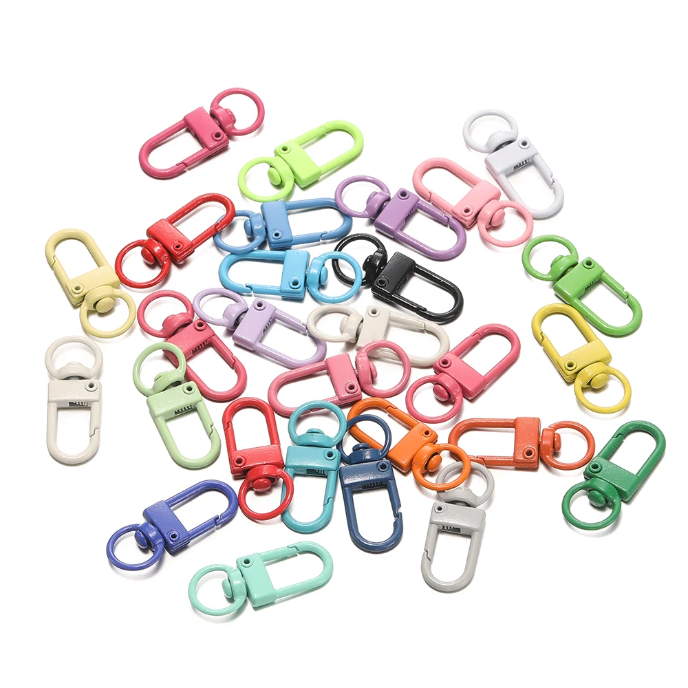 10Pcs-Colorful-Alloy-Snap-Lobster-Clasp-Hooks-Keychain-Findings-for-DIY ...