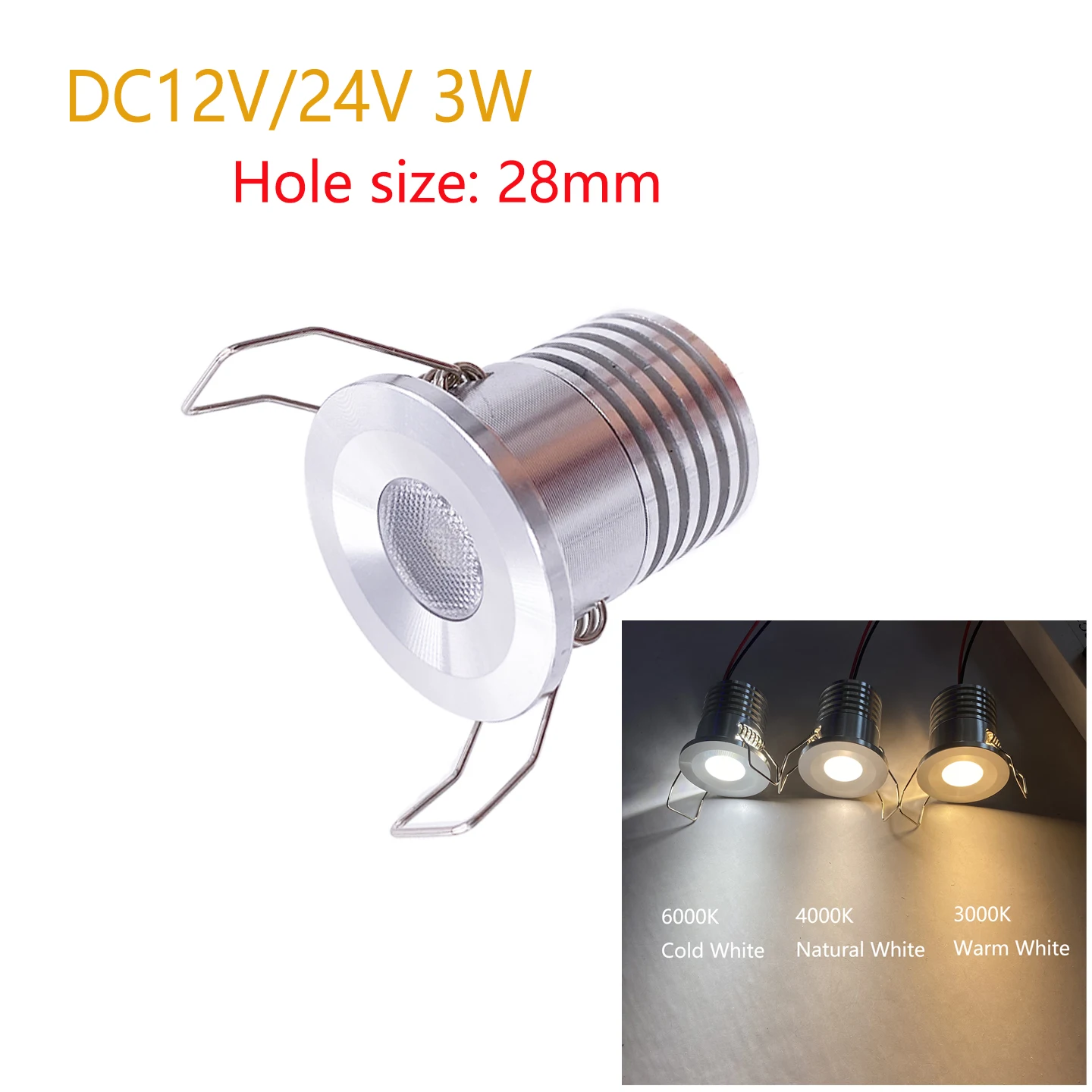 DC12v 24v Recessed Light 2w 3w Mini Led Downlight Dimmable Spotlight ...