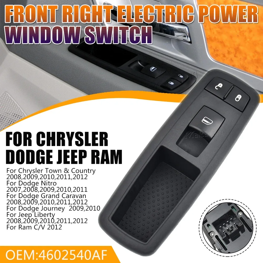 04602540AF 4602544AG Car Front Right Master Power Window Switch For ...